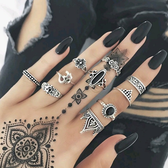 Fashion Trendy | Jewelry | Piece Boho Midi Stacking Rings | Poshmark